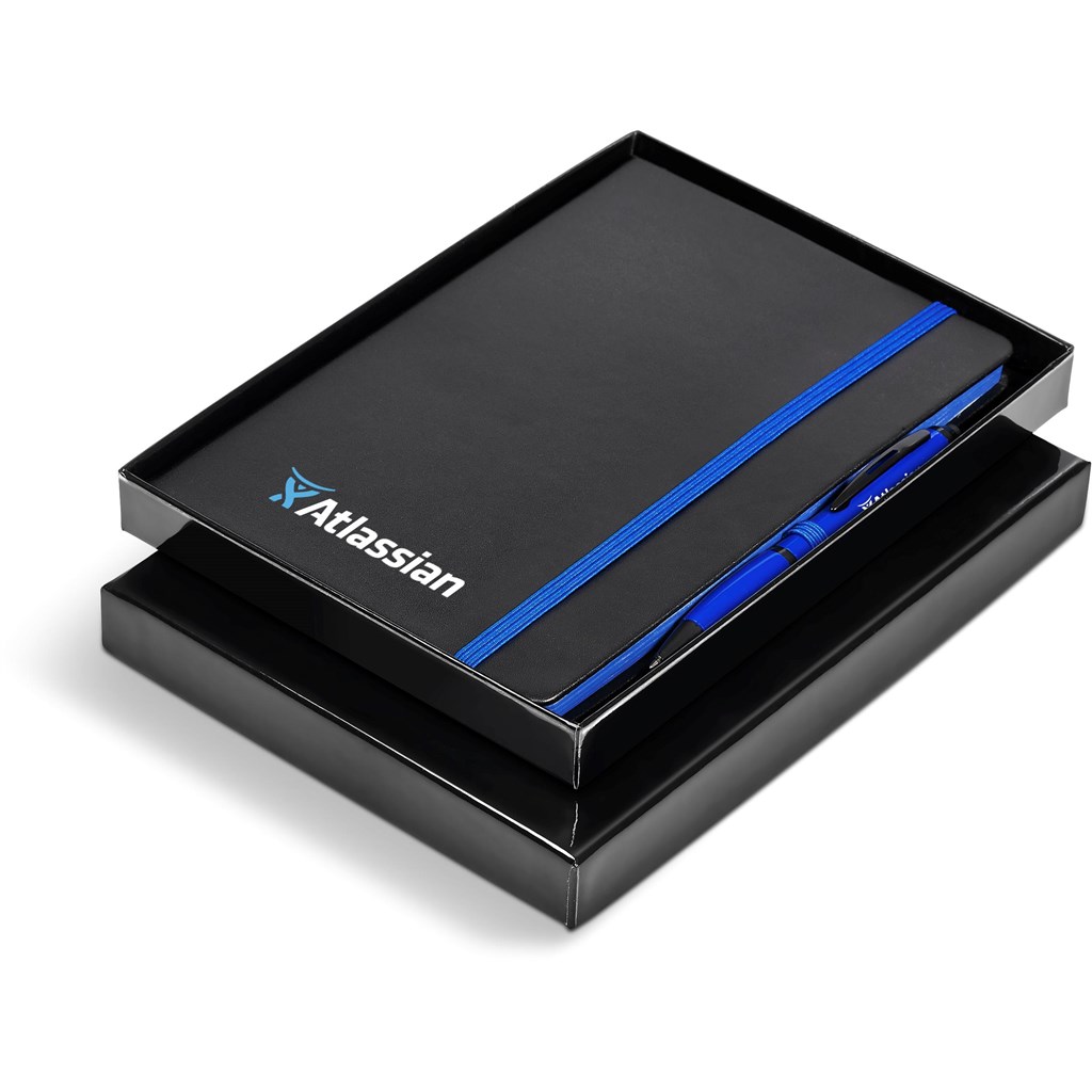 Avatar Notebook & Pen Set - Blue - The Promo Group